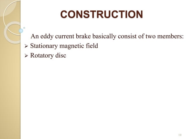 Eddy current brake | PPTX