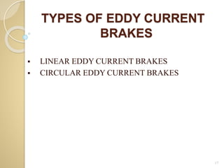 Eddy current brake | PPTX