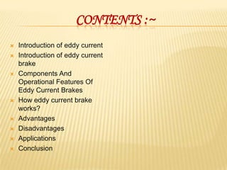 Eddycurrentbrakes | PPT