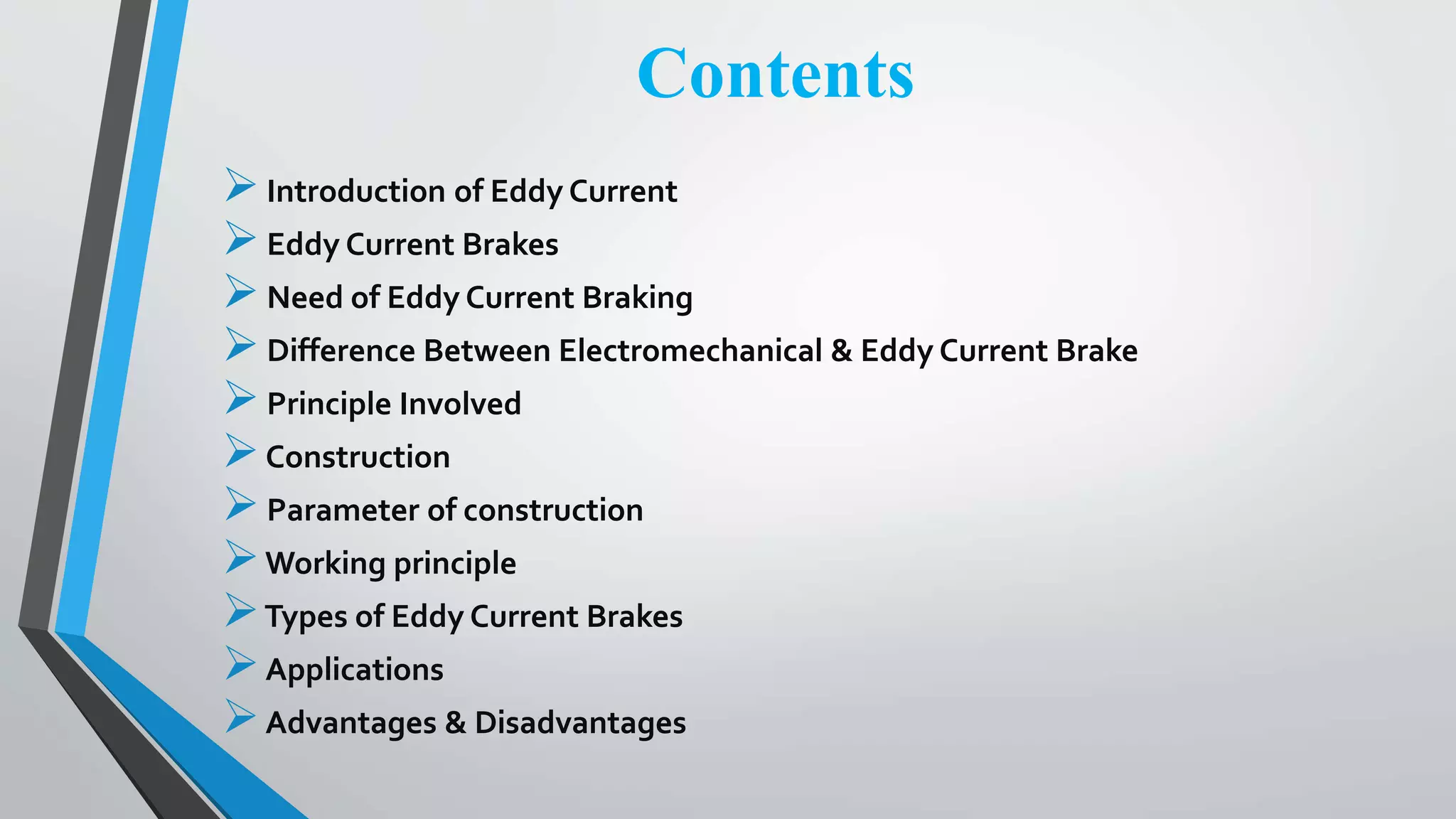 Eddycurrentbrakes | PPTX
