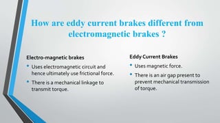 Eddycurrentbrakes | PPTX