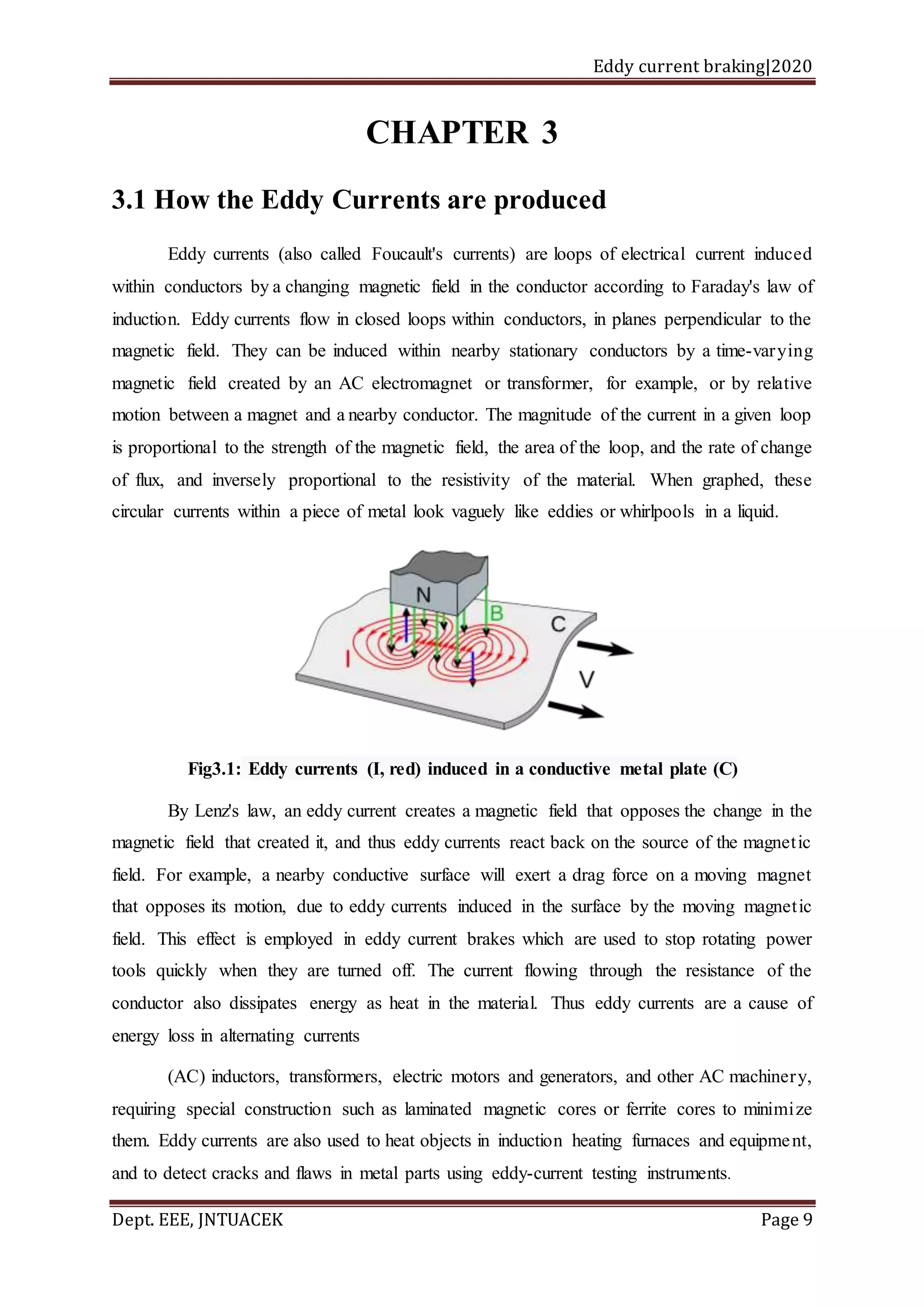Eddy current braking documentation by Dilli Harsha | DOCX