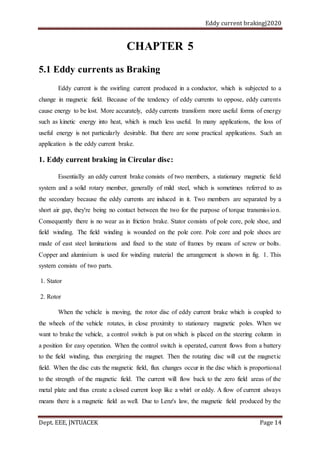 Eddy current braking documentation by Dilli Harsha | DOCX