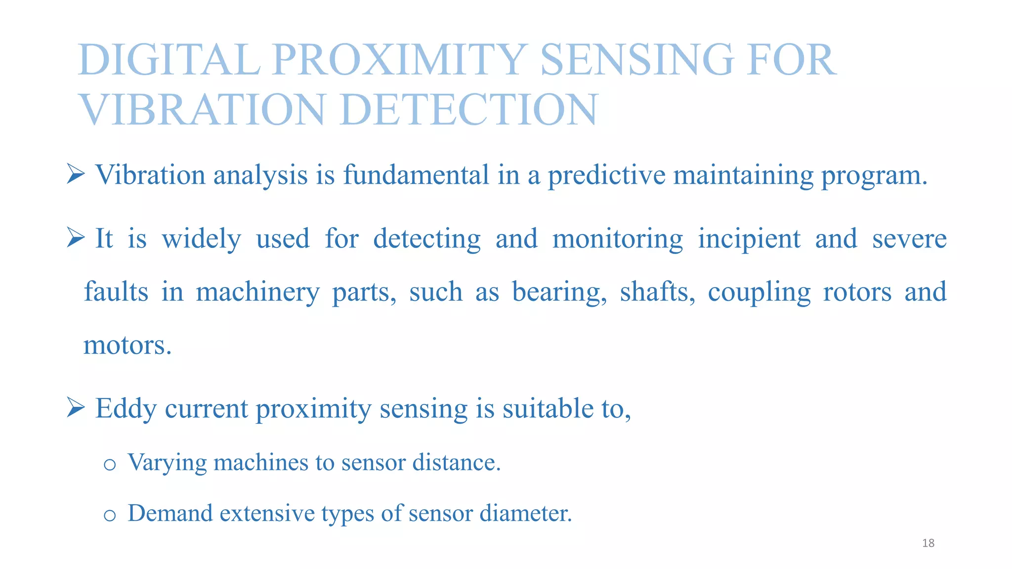 Eddy current digital proximity sensing for vibration detection | PPTX