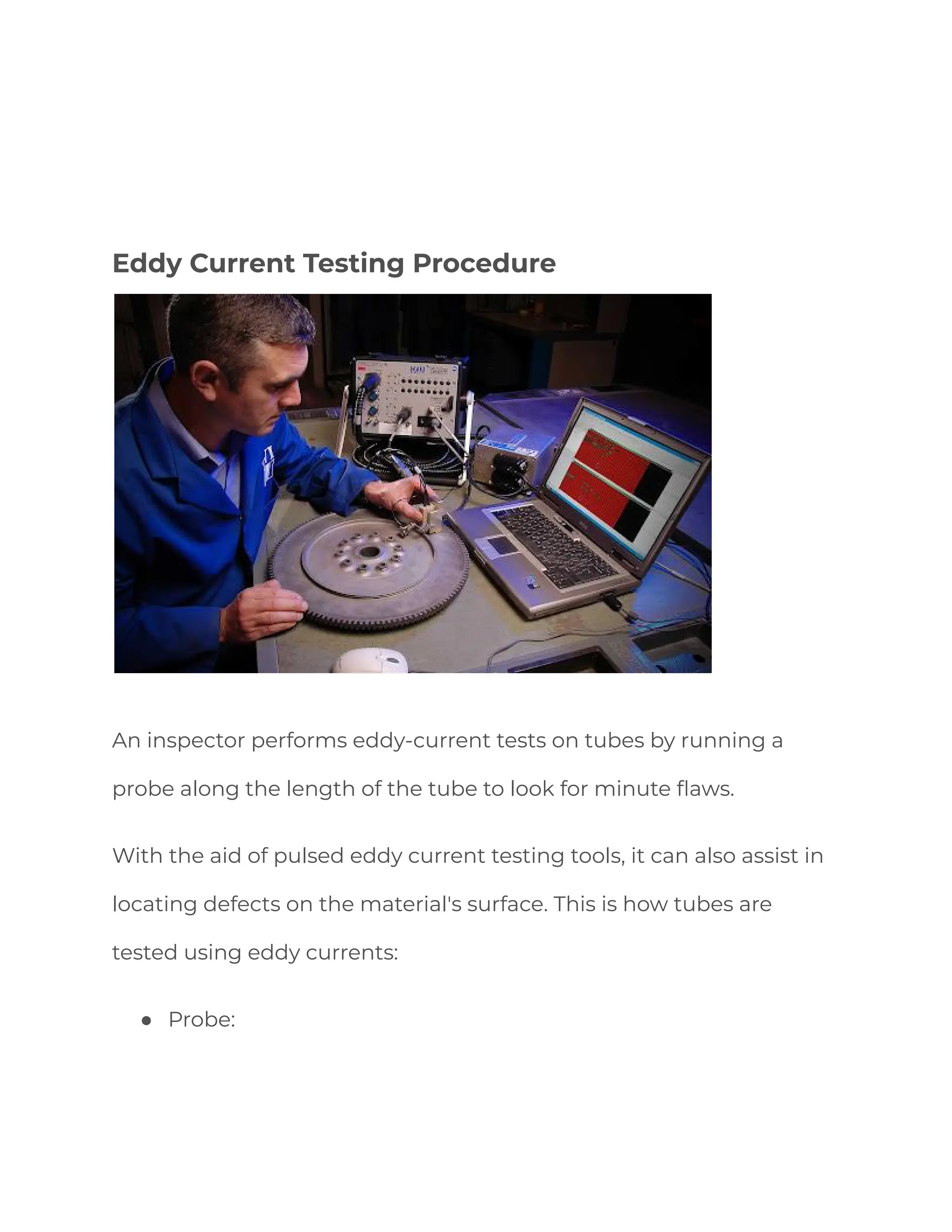 Eddy Current Testing - A Complete Guide | PDF