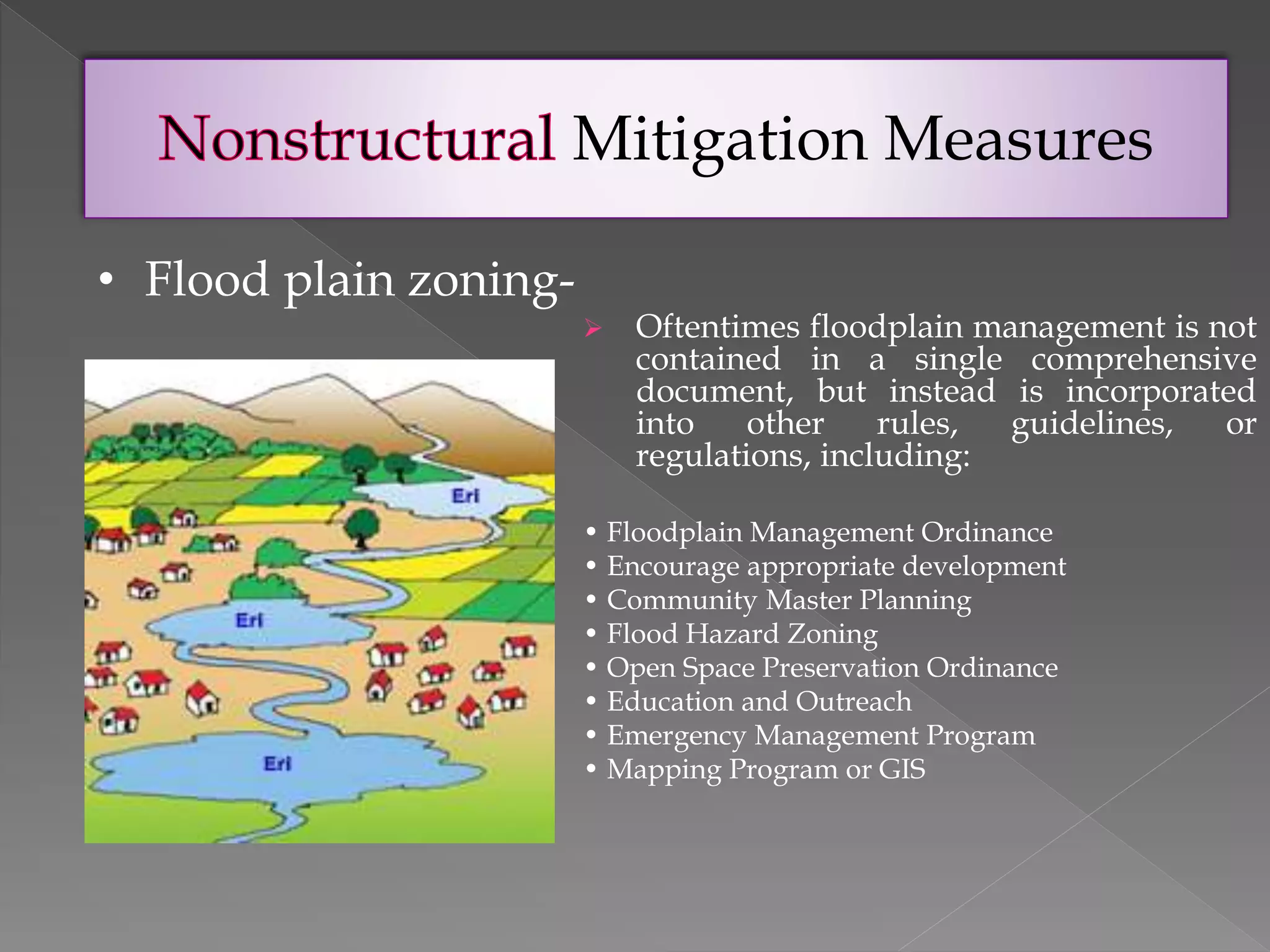 types of flood & flood mitigation/management techniques - damages | PPTX