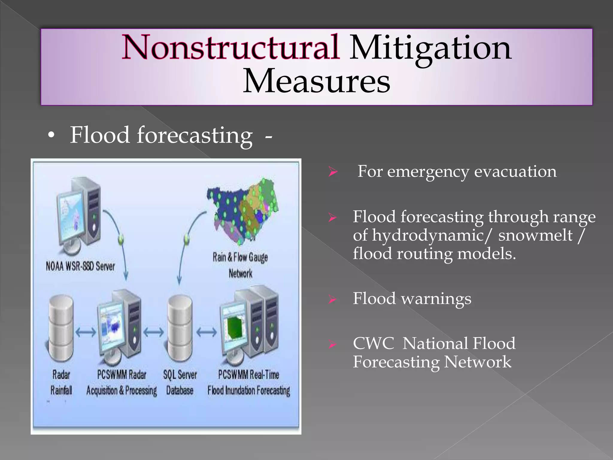types of flood & flood mitigation/management techniques - damages | PPTX