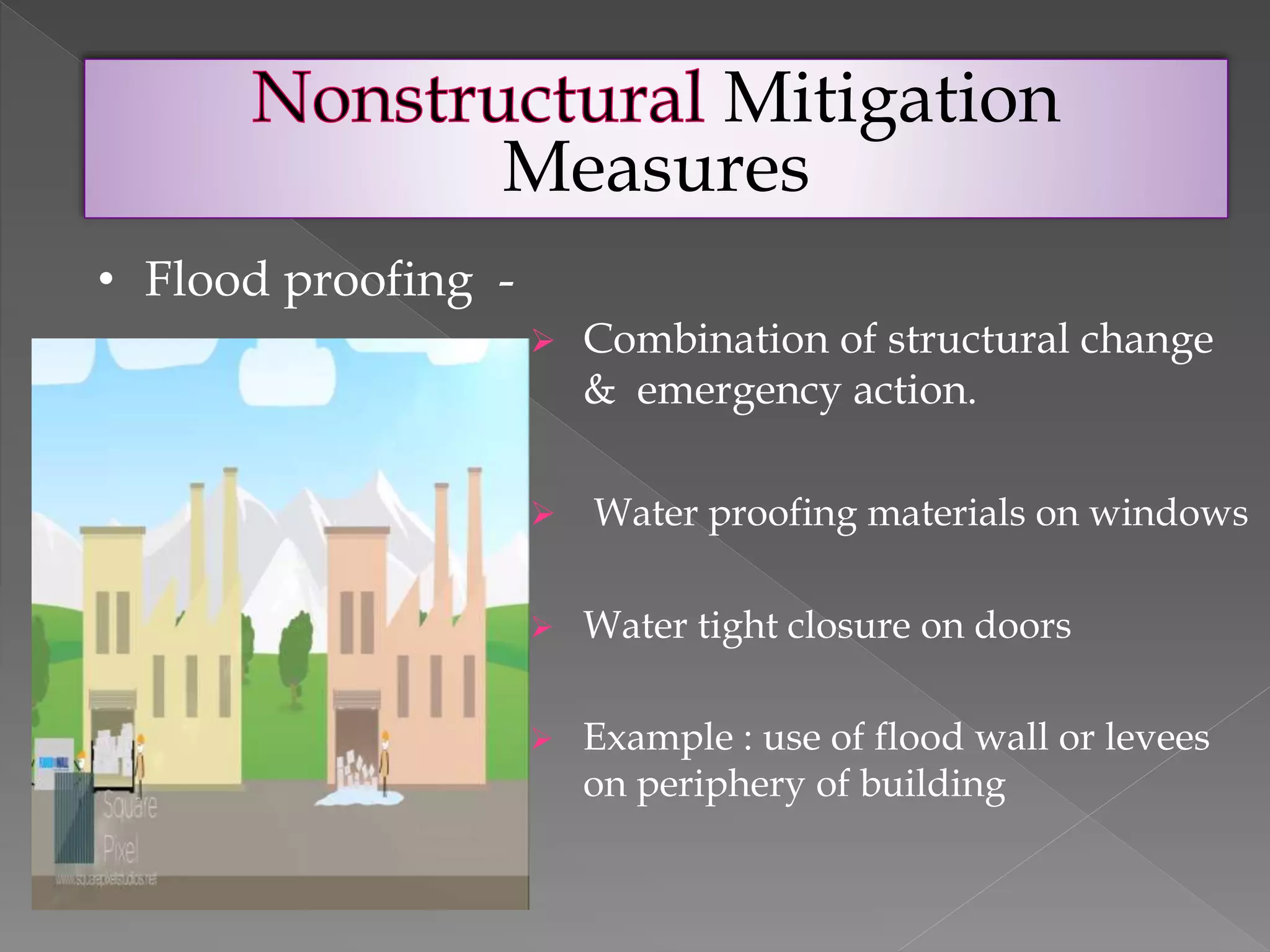 types of flood & flood mitigation/management techniques - damages | PPTX