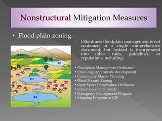 types of flood & flood mitigation/management techniques - damages | PPTX