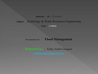 types of flood & flood mitigation/management techniques - damages | PPTX | Geography | Science