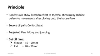 Eddy Hot Plate Analgesiometer - Standard Operating Procedure and ...