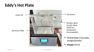 Eddy Hot Plate Analgesiometer - Standard Operating Procedure and ...