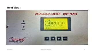 Eddy Hot Plate Analgesiometer - Standard Operating Procedure and ...