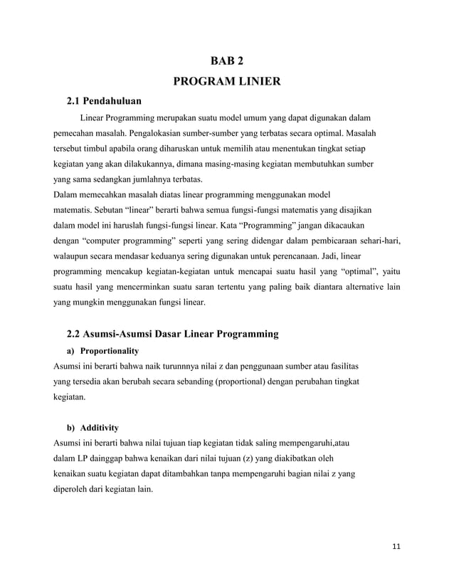 RANGKUMAN DASAR – DASAR OPERATIONS RESEARCH EDISI 2 SEBAGAI TUGAS MATA KULIAH RISET OPERASI | PDF