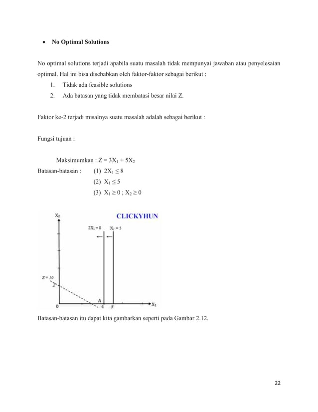 RANGKUMAN DASAR – DASAR OPERATIONS RESEARCH EDISI 2 SEBAGAI TUGAS MATA KULIAH RISET OPERASI | PDF