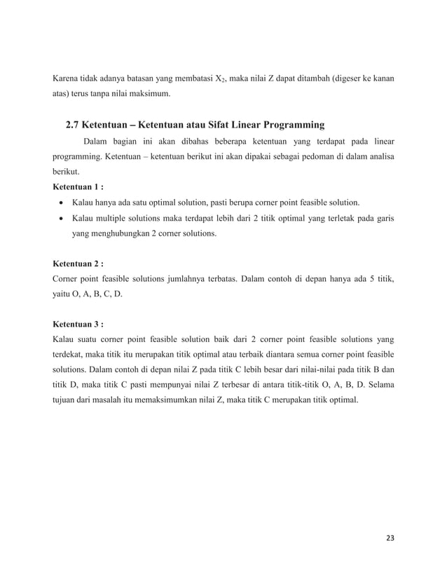 RANGKUMAN DASAR – DASAR OPERATIONS RESEARCH EDISI 2 SEBAGAI TUGAS MATA KULIAH RISET OPERASI | PDF