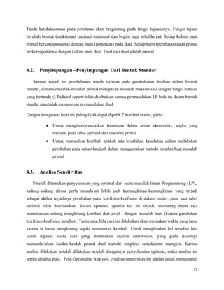 RANGKUMAN DASAR – DASAR OPERATIONS RESEARCH EDISI 2 SEBAGAI TUGAS MATA KULIAH RISET OPERASI | PDF