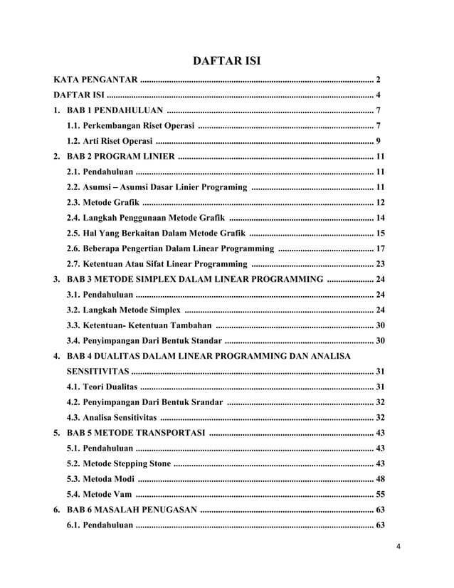 RANGKUMAN DASAR – DASAR OPERATIONS RESEARCH EDISI 2 SEBAGAI TUGAS MATA KULIAH RISET OPERASI | PDF