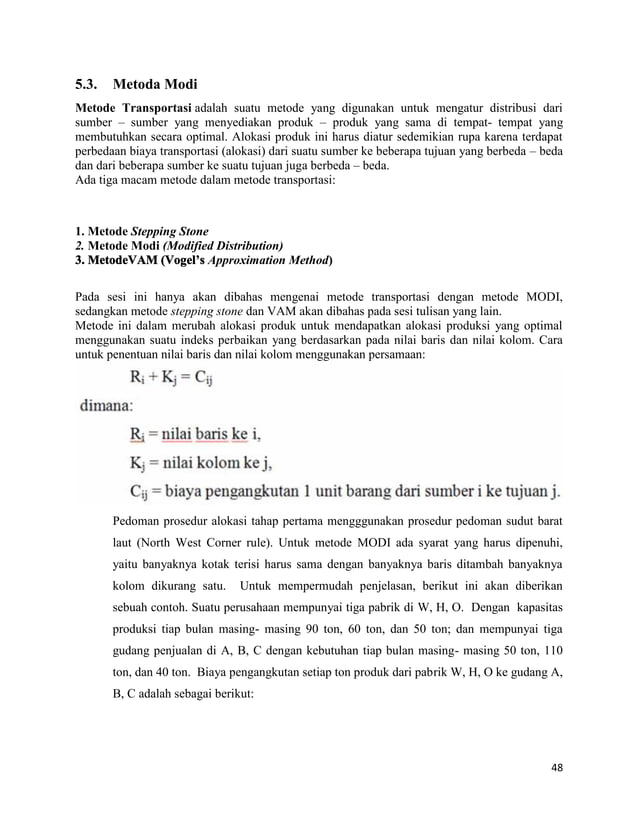 RANGKUMAN DASAR – DASAR OPERATIONS RESEARCH EDISI 2 SEBAGAI TUGAS MATA KULIAH RISET OPERASI | PDF