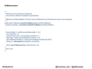 Eddystone Beacons - Physical Web - Giving a URL to All Objects | PPTX