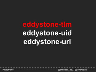 Eddystone Beacons - Physical Web - Giving a URL to All Objects | PPTX