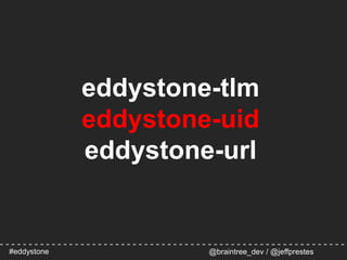 Eddystone Beacons - Physical Web - Giving a URL to All Objects | PPTX
