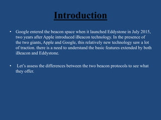 Eddystone vs i beacon | PPT