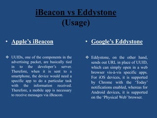 Eddystone vs i beacon | PPT