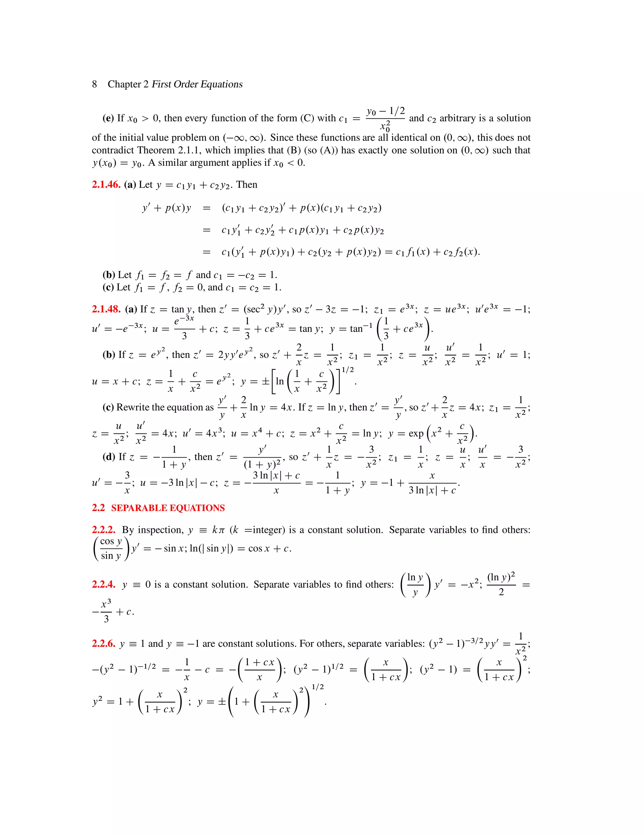 elementary differential equation | PDF
