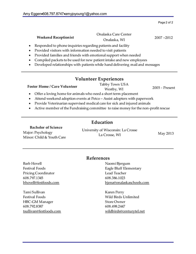 Amy Professional Resume | DOCX