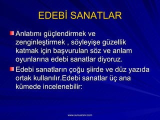 Edebi Sanatlar3 | PPT