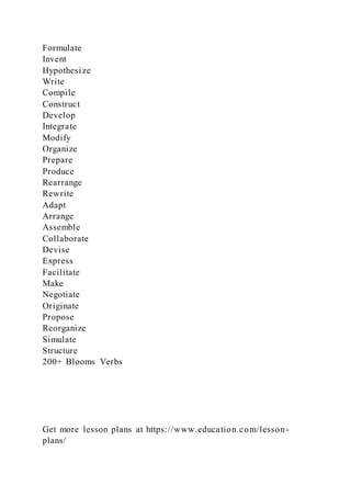 EDEC 3307 Early Childhood Lesson Plan Template Duration 30-60 m | PDF