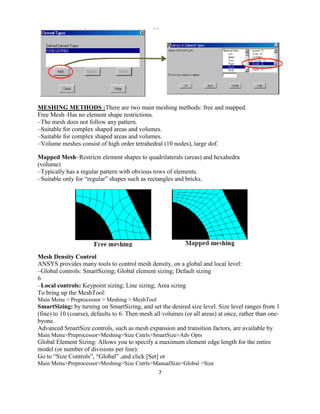 ED7211 ANSYS lab_manual | PDF