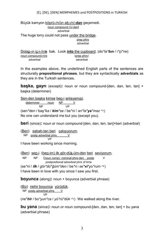 [E], [de], [den] morphemes and postpositions in turkish signed | PDF