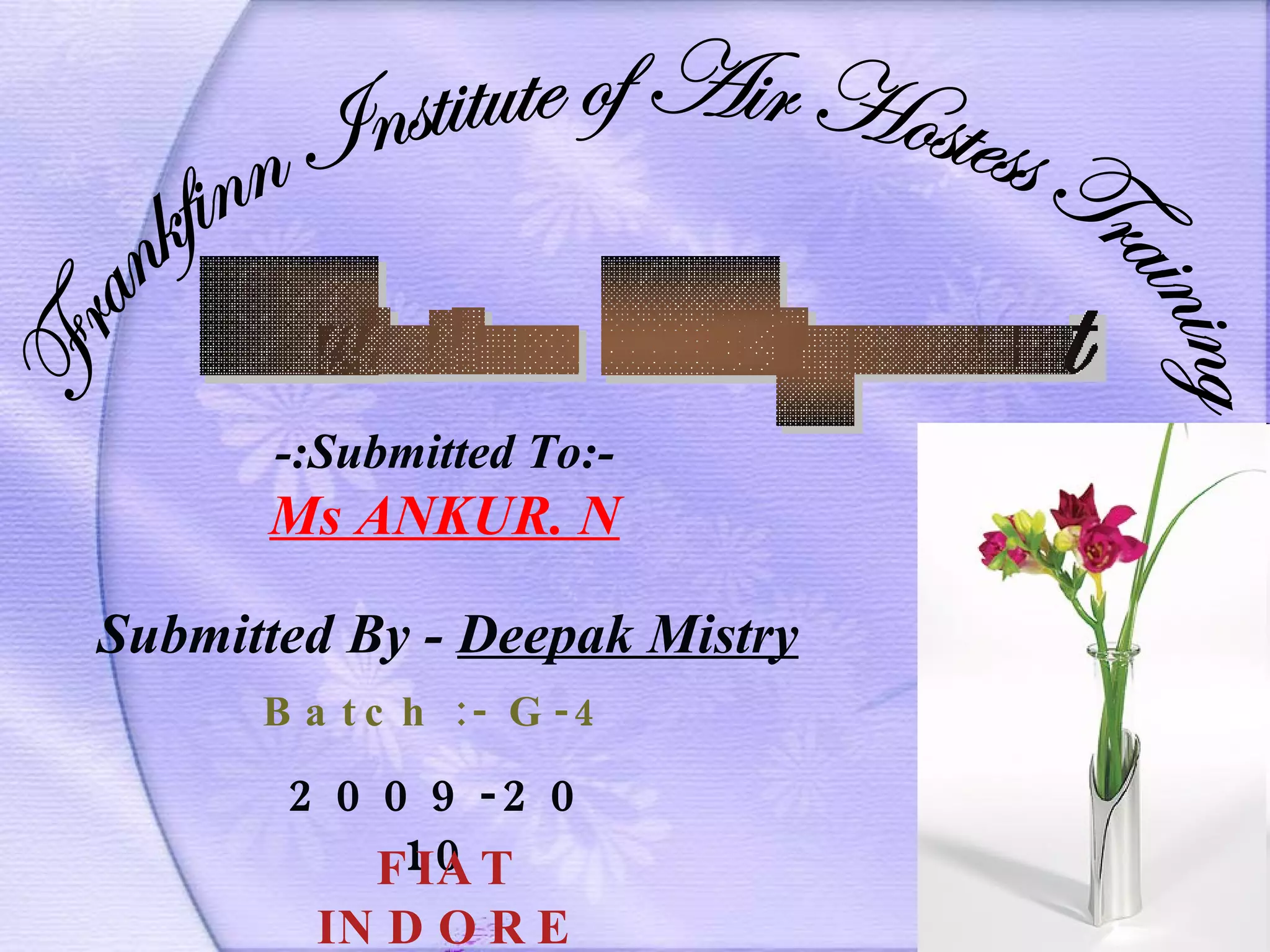 Aviation presentation Cabin Crew | PPT