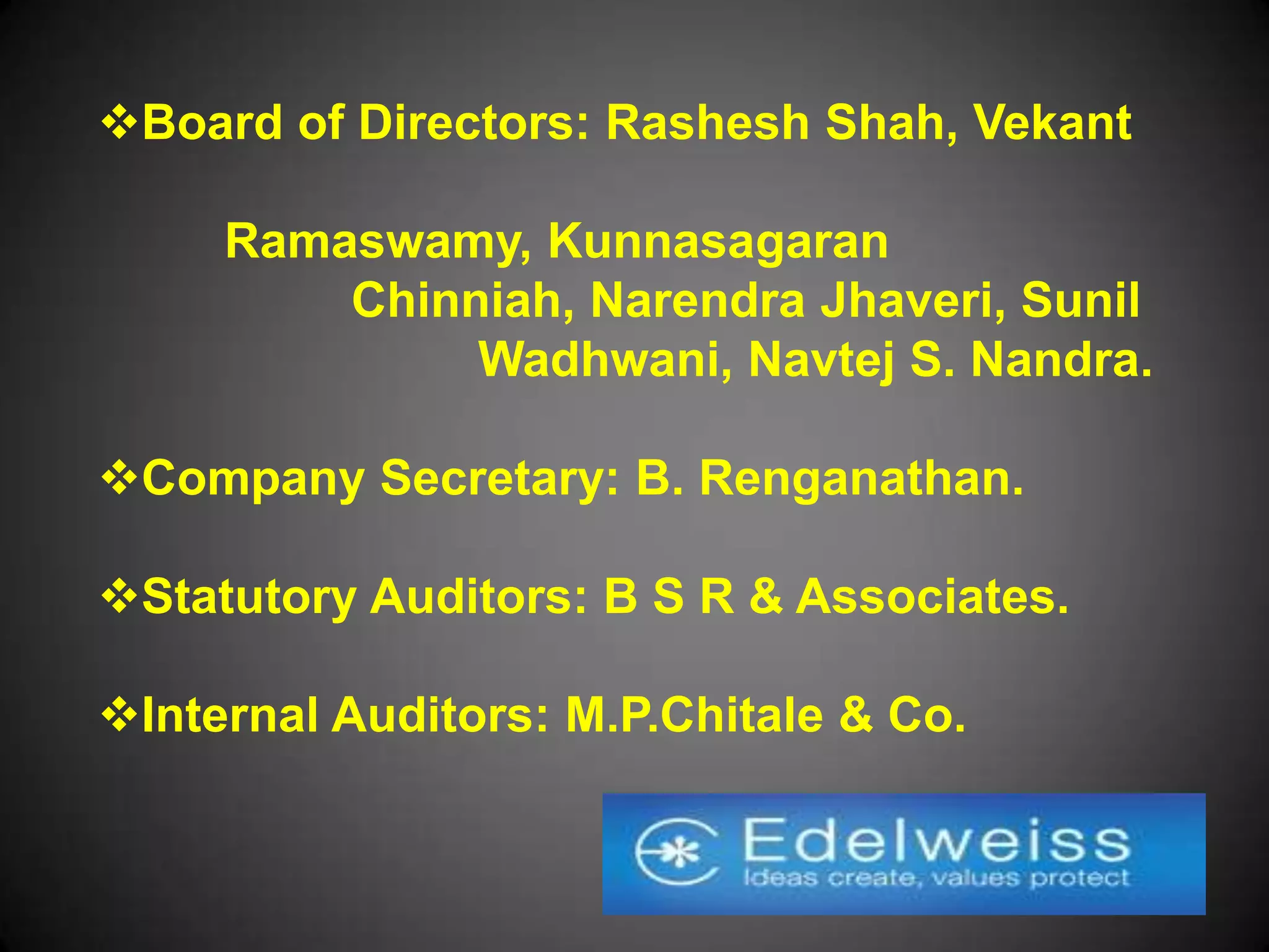 Edelweiss capital limited | PPTX