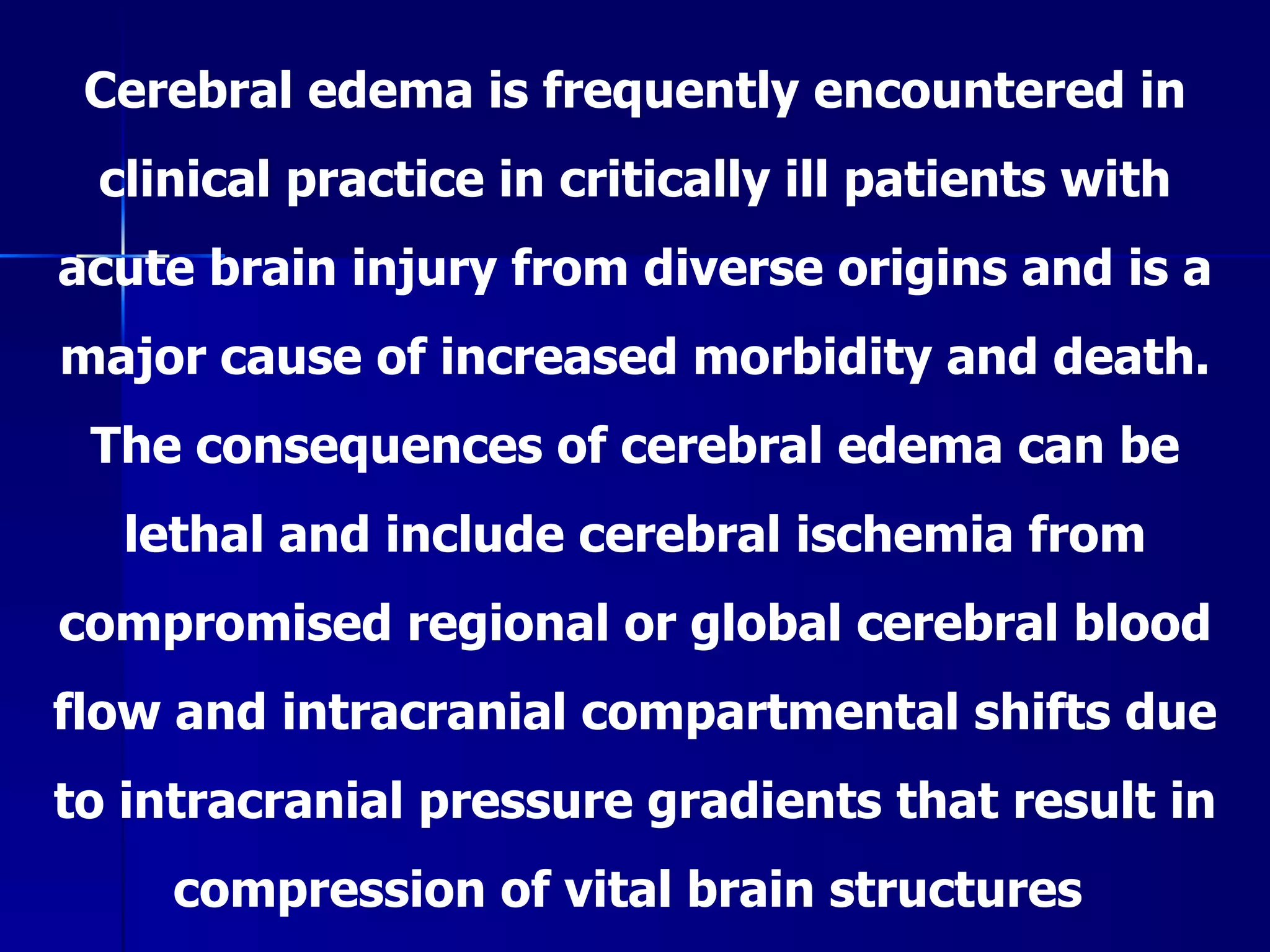 Thesis section: CNS edema | PPT | Brain and Nervous System Disorders ...