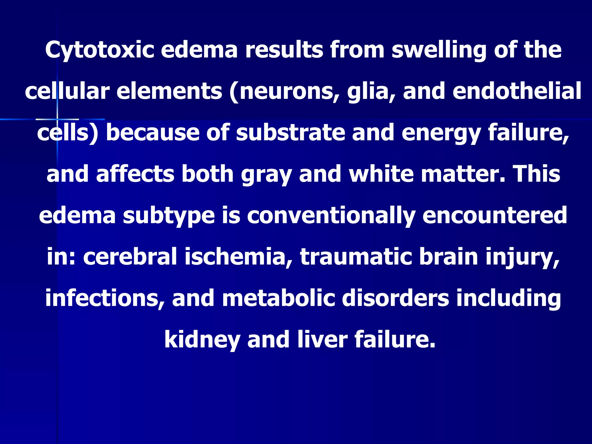 Thesis section: CNS edema | PPT | Brain and Nervous System Disorders ...