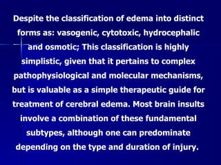 Thesis section: CNS edema | PPT | Brain and Nervous System Disorders ...