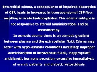 Thesis section: CNS edema | PPT | Brain and Nervous System Disorders ...