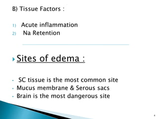 Edema ppt | PPTX