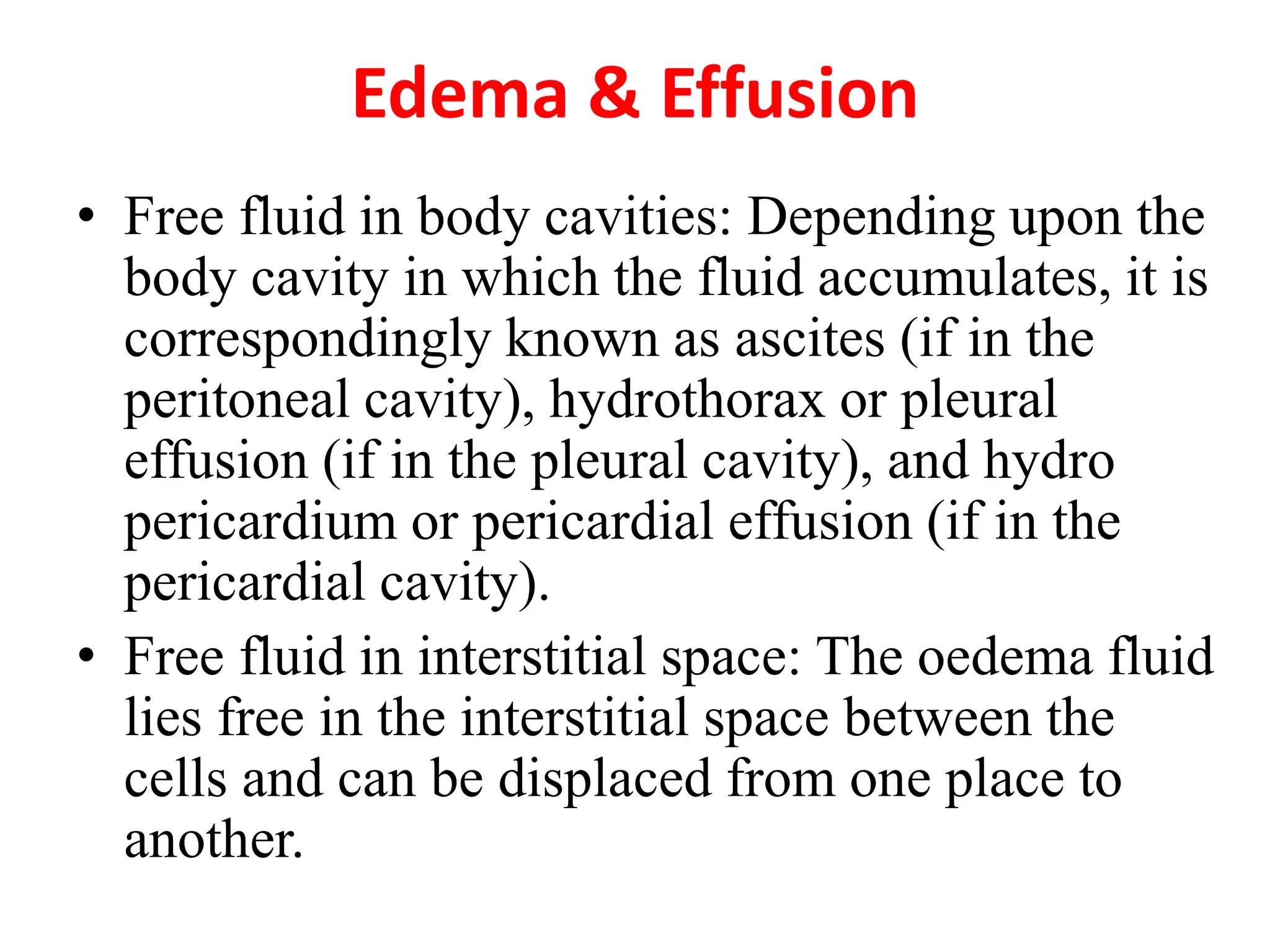 EDEMA, oedema, mechanism of edema, types | PPTX | Chemistry | Science