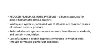Edema and-effusions | PPTX