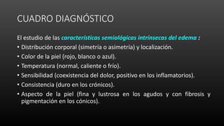 Edema periferico-semiologia | PPTX