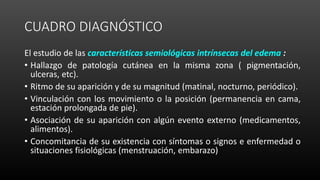 Edema periferico-semiologia | PPTX