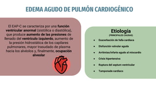 Edema Agudo De Pulmón | PPTX