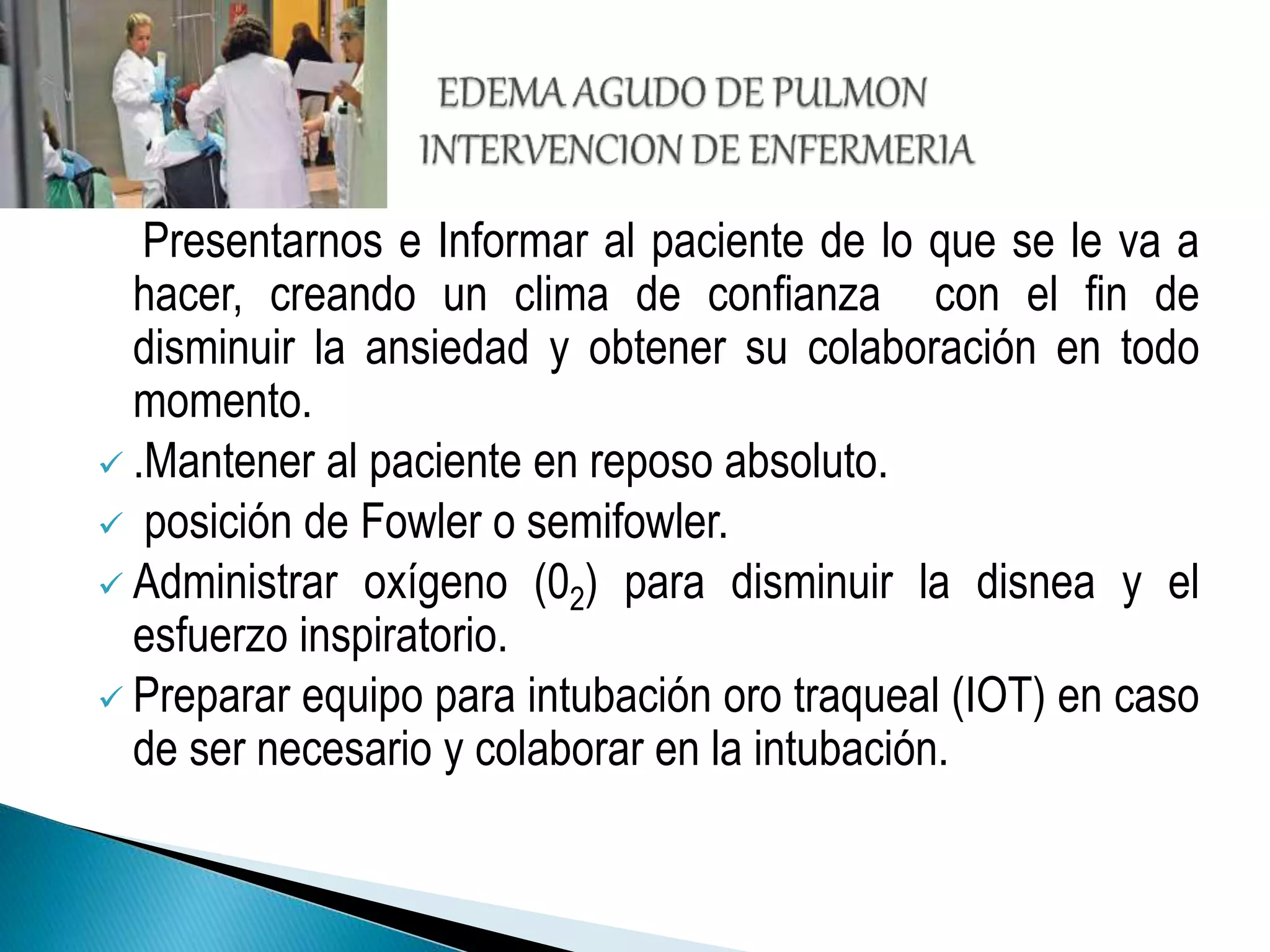 Edema agudo de pulmon | PPTX | Lung and Respiratory Health | Diseases ...