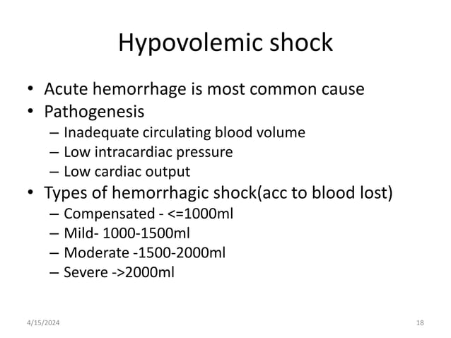 edema and shock Definition, pathogenesis and morphology | PPTX