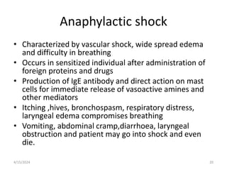 edema and shock Definition, pathogenesis and morphology | PPTX