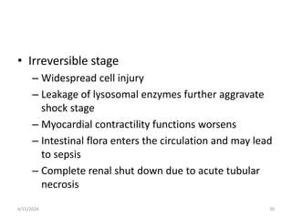 edema and shock Definition, pathogenesis and morphology | PPTX
